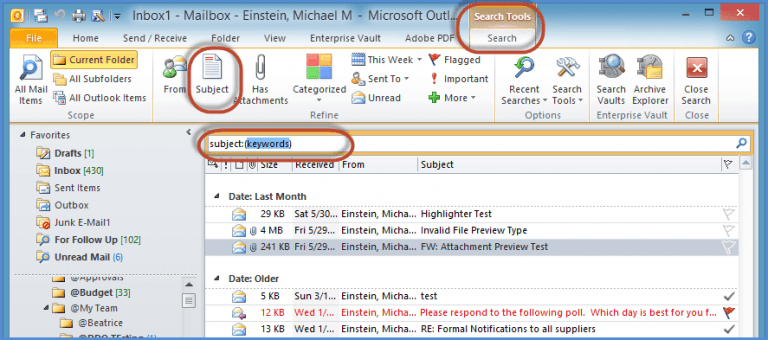 Outlook Search Function: Find Emails Quickly - Tech Agilist