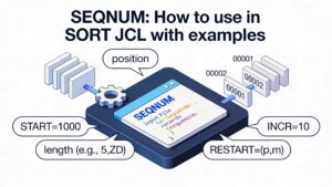 SEQNUM: How to use in SORT JCL with examples - Tech Agilist